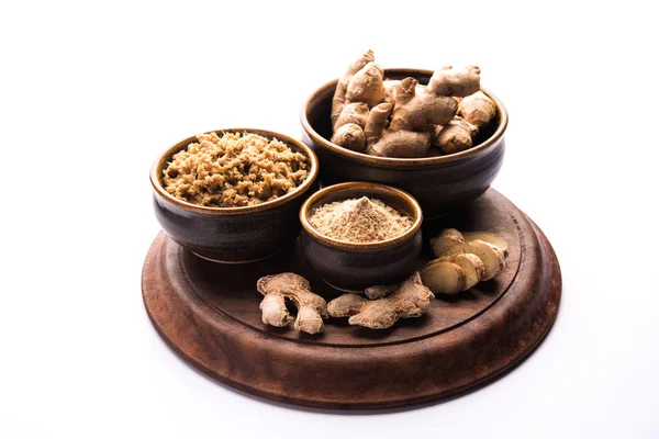 Ginger Paste Powder Also Known Sunth Suntha Sonth Whole Dried Stock ...