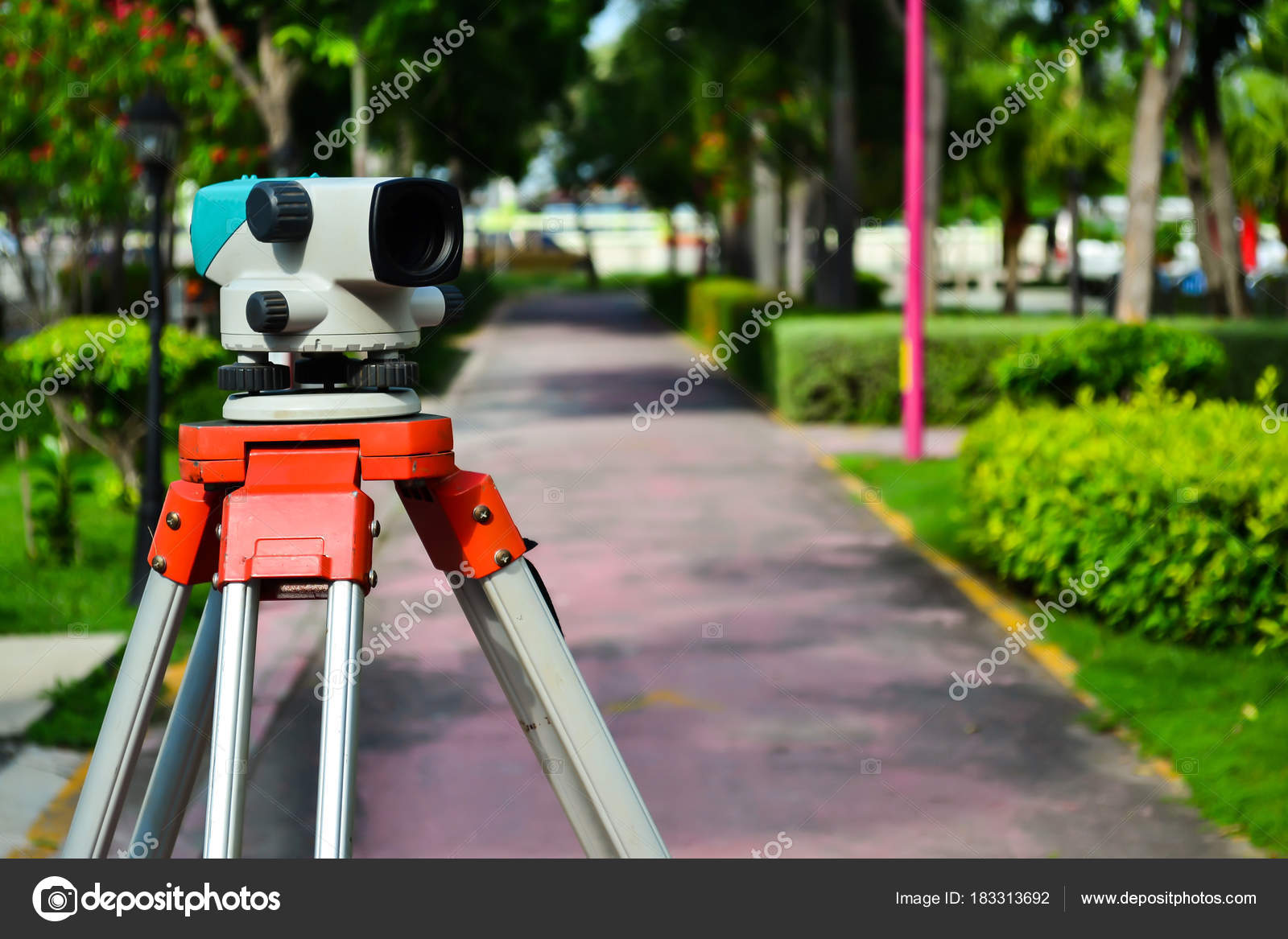 Level telescope on blur background Stock Photo by ©korawig 183313692