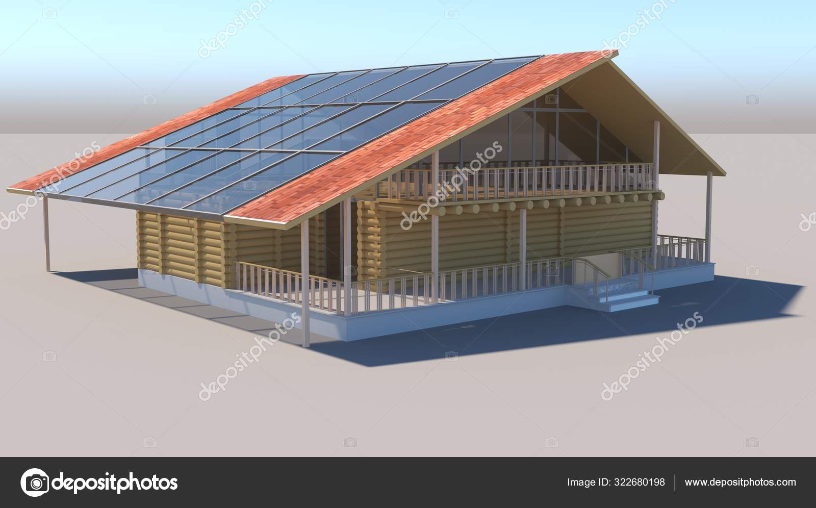 House Building Visualization Illustration — Stock Photo © vad_1 #322680198