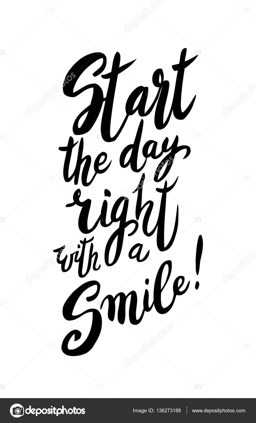 Start your day with a smile. Stock Vector Image by ©IraDvilyuk #136273188