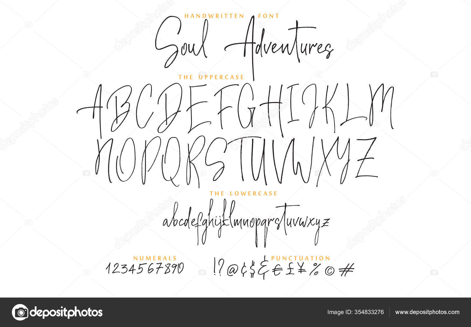 Hand drawn Soul adventures font vector alphabet set Stock Vector Image by ©IraDvilyuk #354833276
