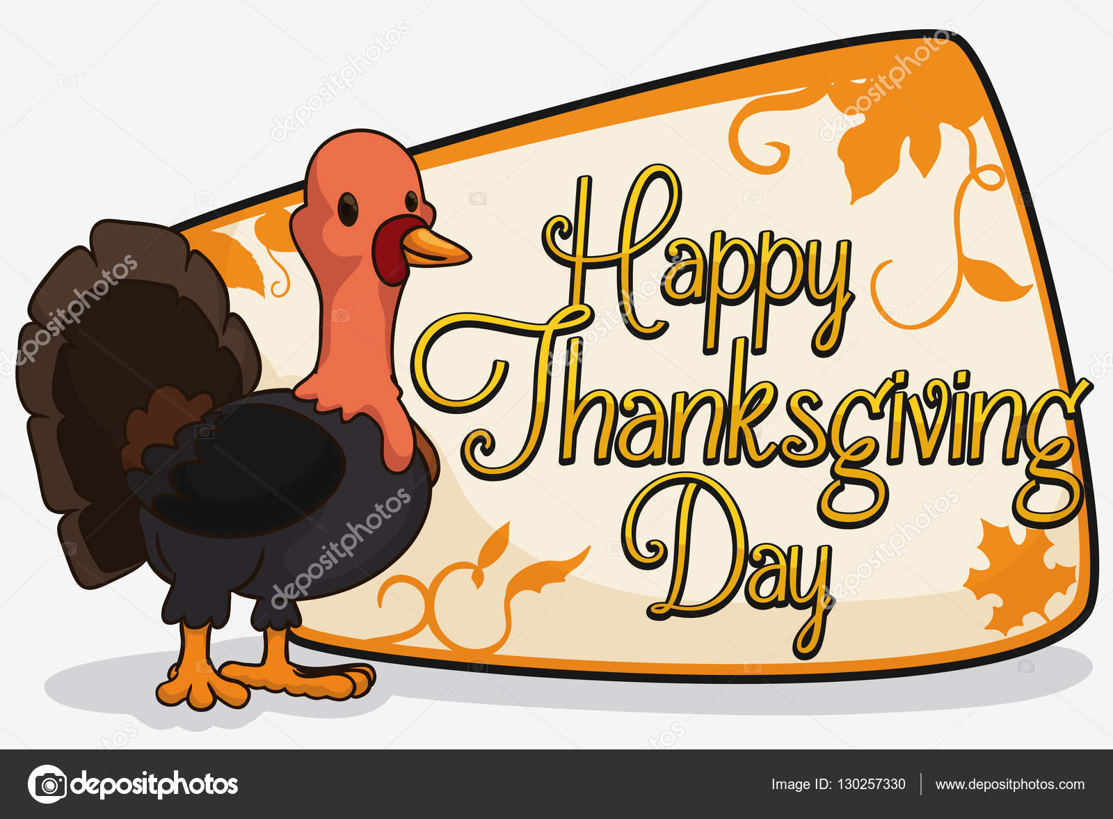 Cute Happy Thanksgiving Sign