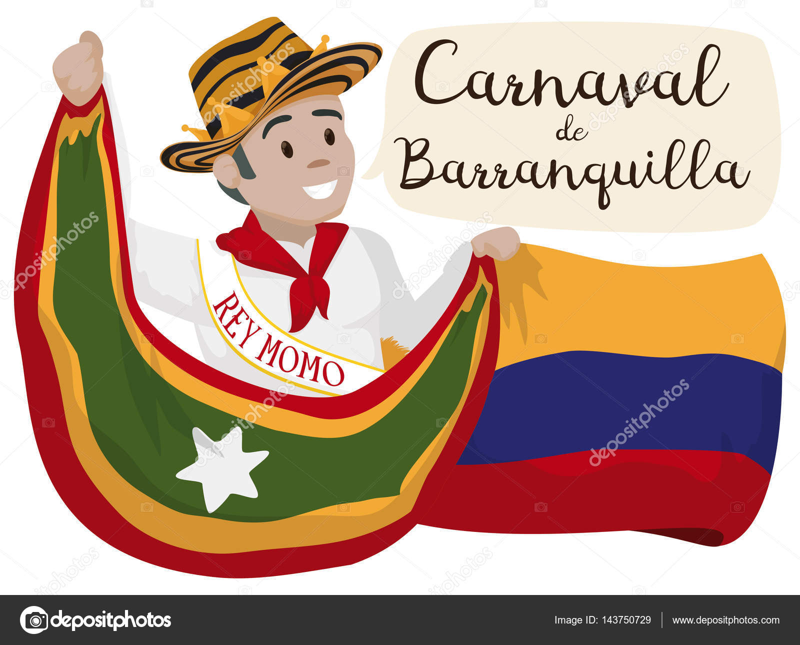 Momo King Celebrating Barranquilla's Carnival with Colombia and ...