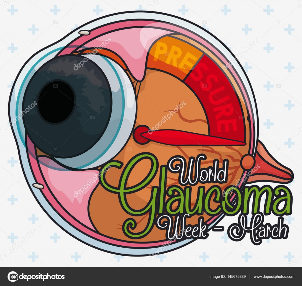 Sick Eye like Manometer with High Pressure Commemorating Glaucoma Week ...