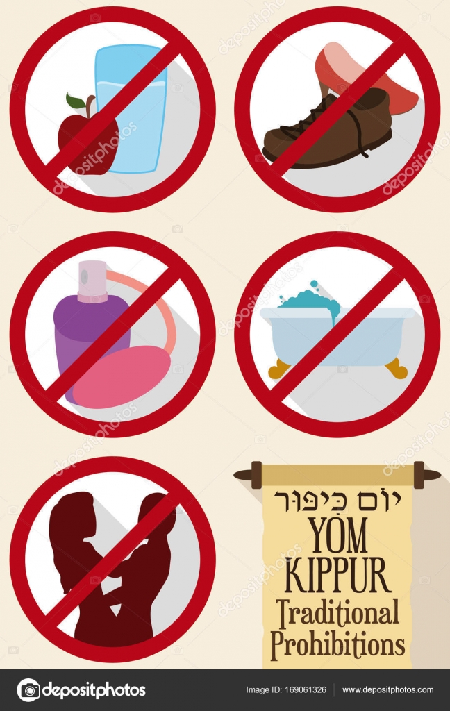 Traditional Prohibitions In Forbidden Signals And Scroll For Yom Kippur