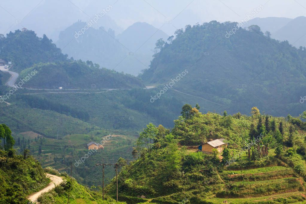 Puerta del Cielo Quan Ba, Ha Giang, Vietnam. Quan Ba es un distrito ...
