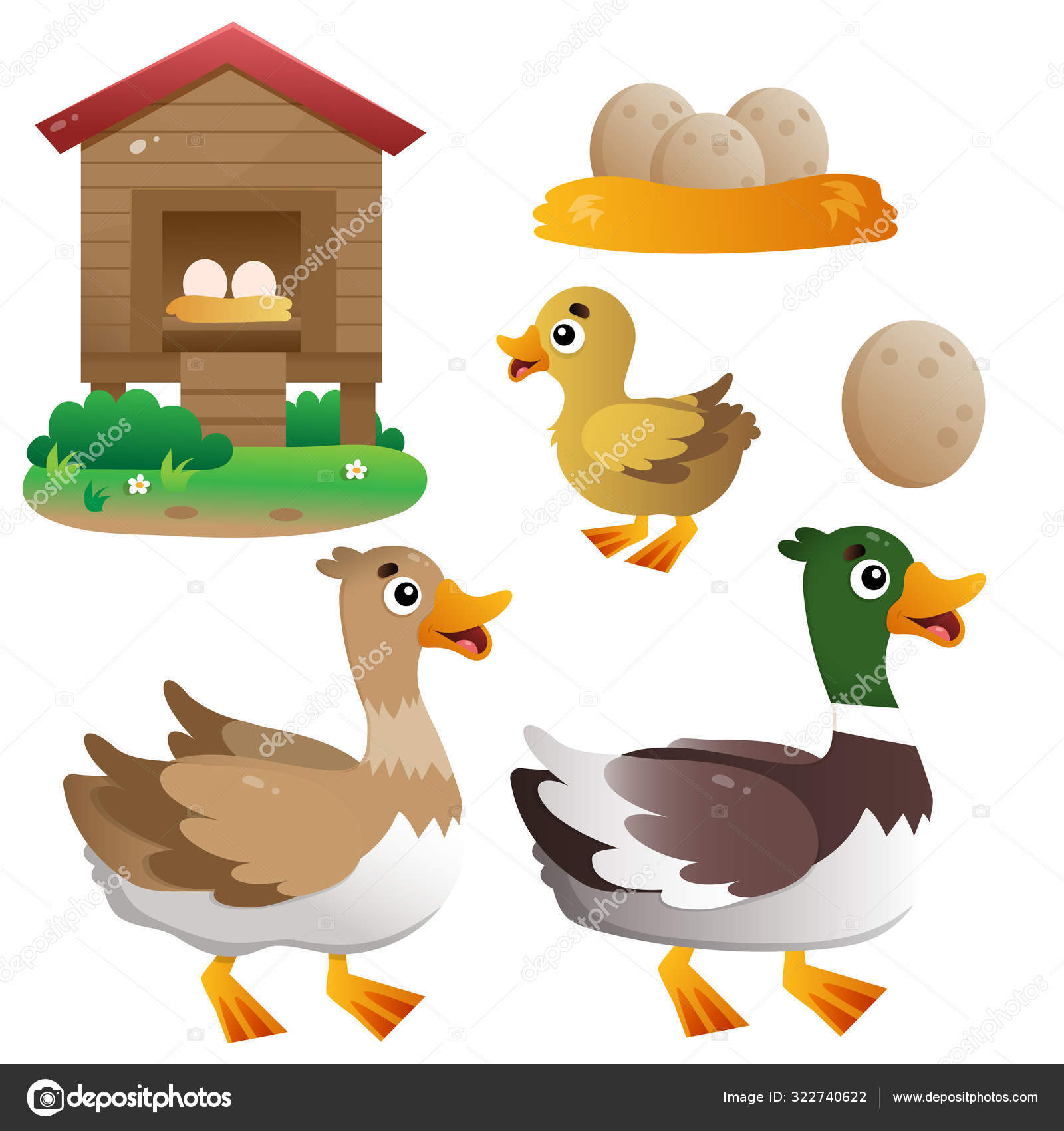 Farm Animals Duck Clip Art