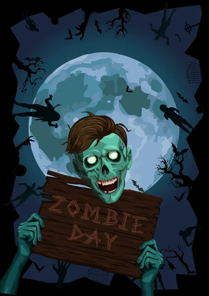 Halloween night moon zombi zombie evil spirits monster freak beast ...