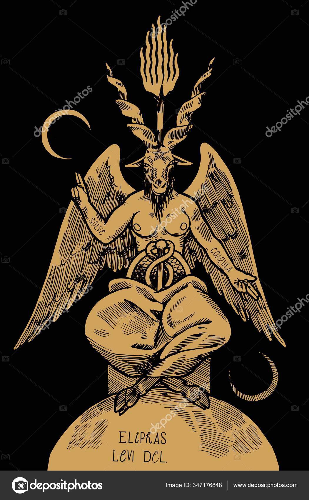 Demonio Con Cabeza De Cabra