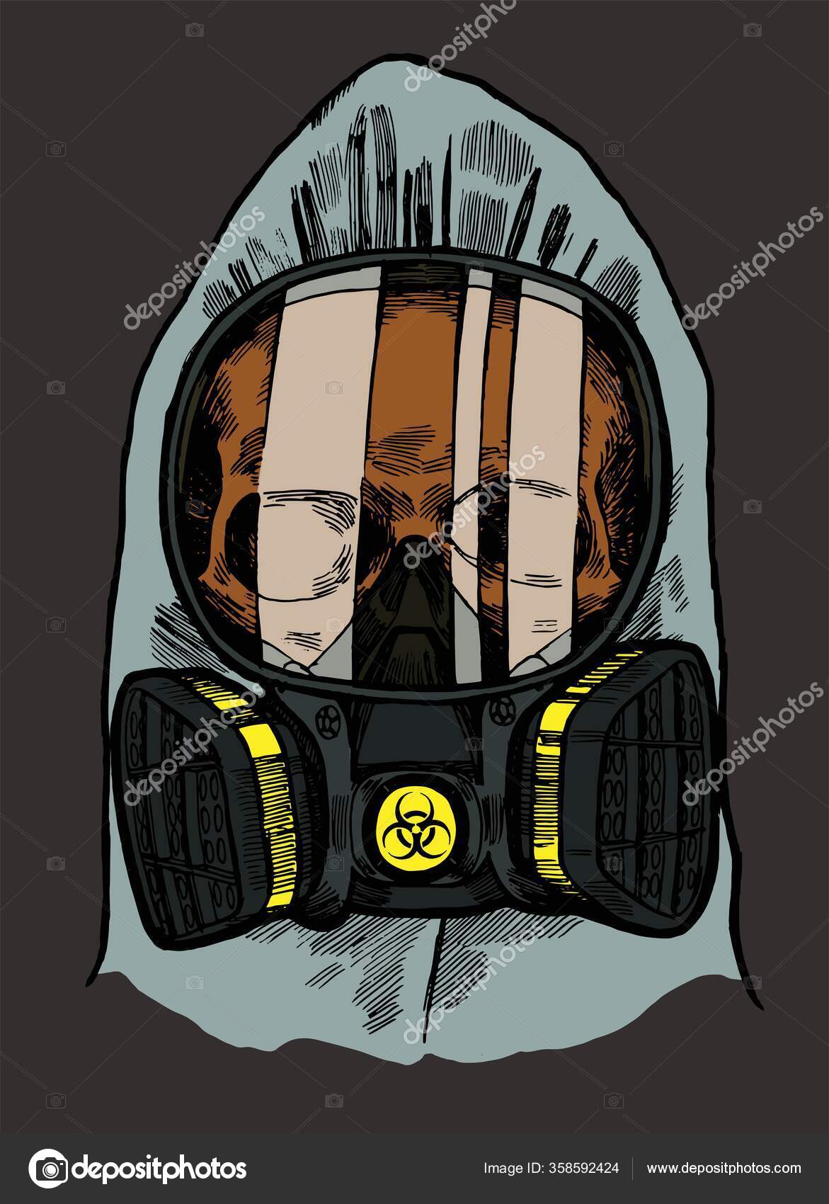 Biohazard Skull Mask