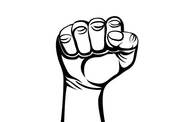 Fist as a symbol of good luck, strength and determination Stock Vector ...