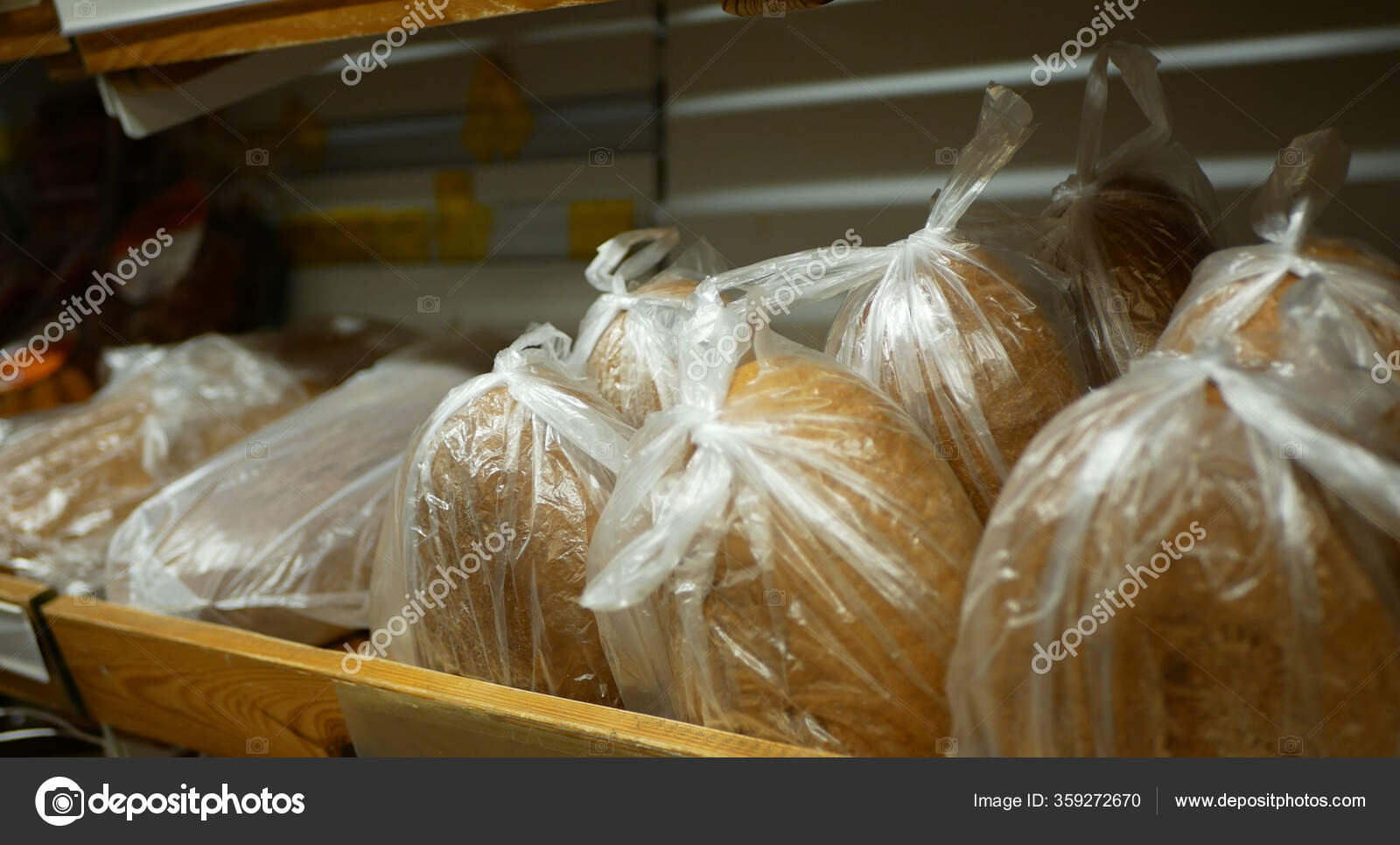 Bread Rolls Food Wrapped Plastic Packaging Bags Pastry Due Sars — Stock ...
