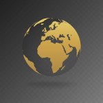 Logo earth globe gold Stock Vector Image by ©cobalt88 #2965002