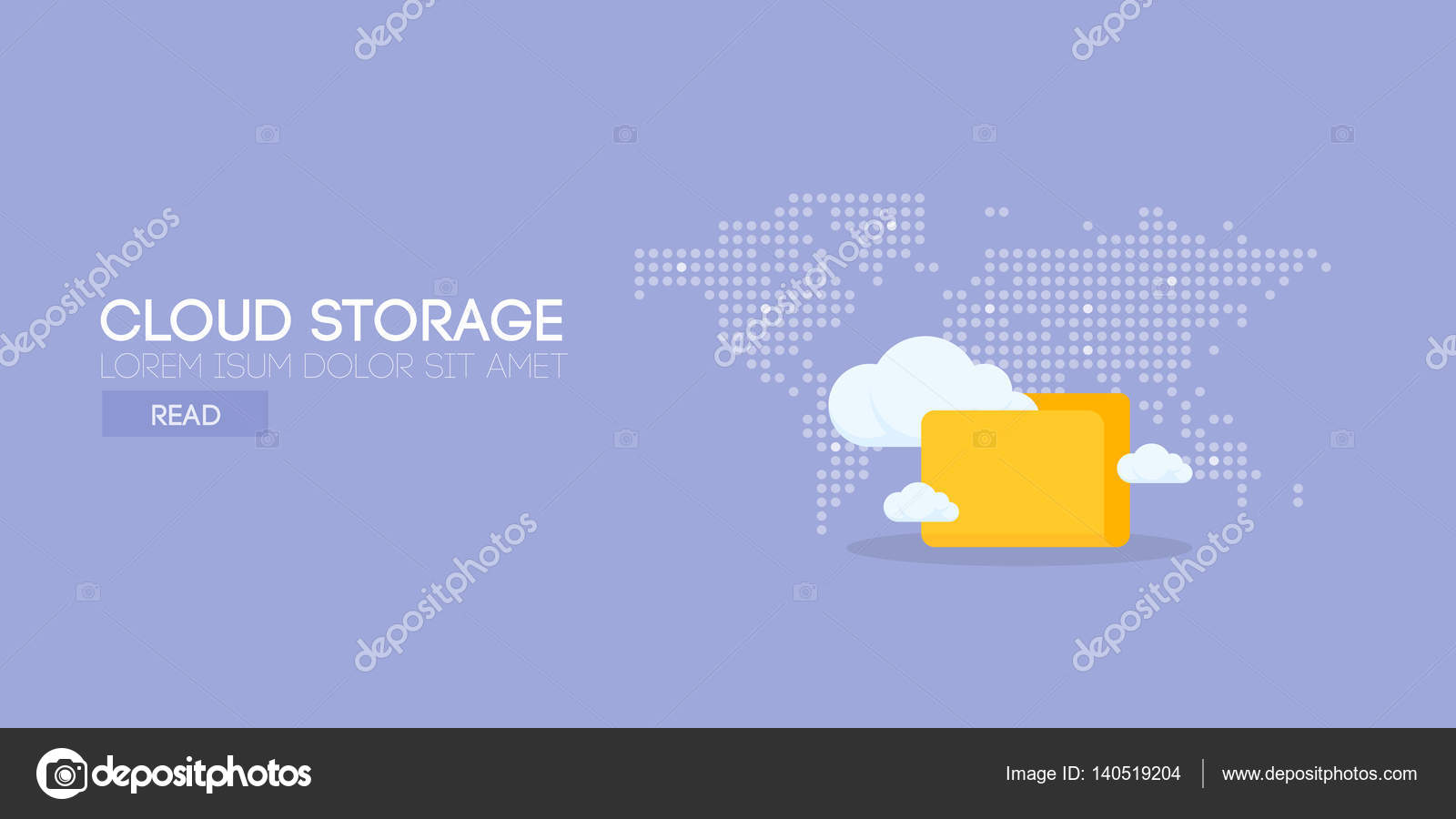 Cloud storage banner concept. Vector Stock Vector Image by ©vectorplus ...