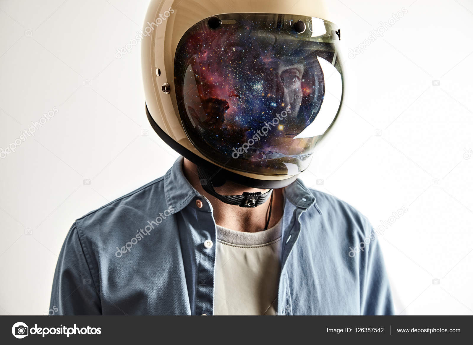 Astronaut Space Helmet Motorcycle