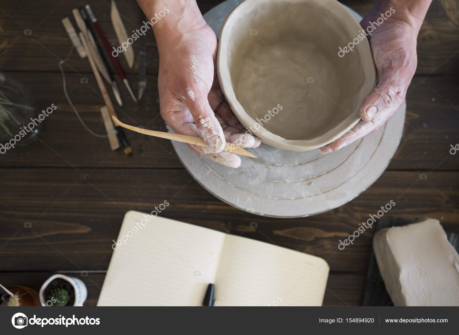 Clay in studio — Stock Photo © derepente #154894920