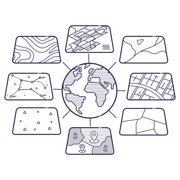 GIS Concept Data Layers for Infographic Stock Vector Image by ©naschy ...