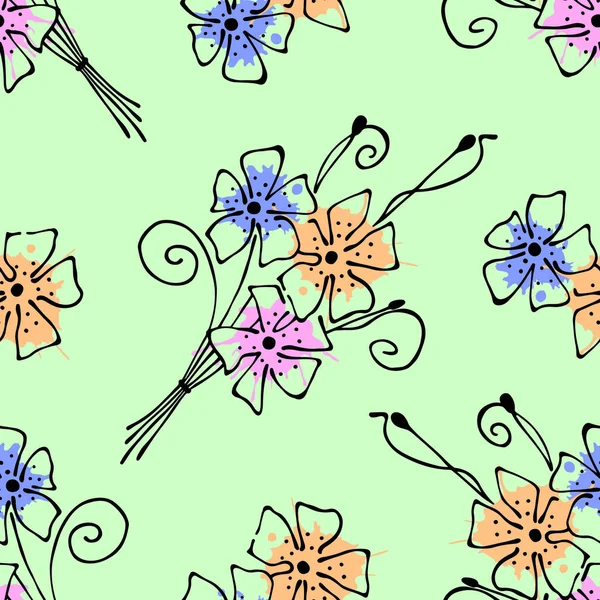 Vector seamless pattern, graphic illustration Stock Vector by ©JeveeArt ...