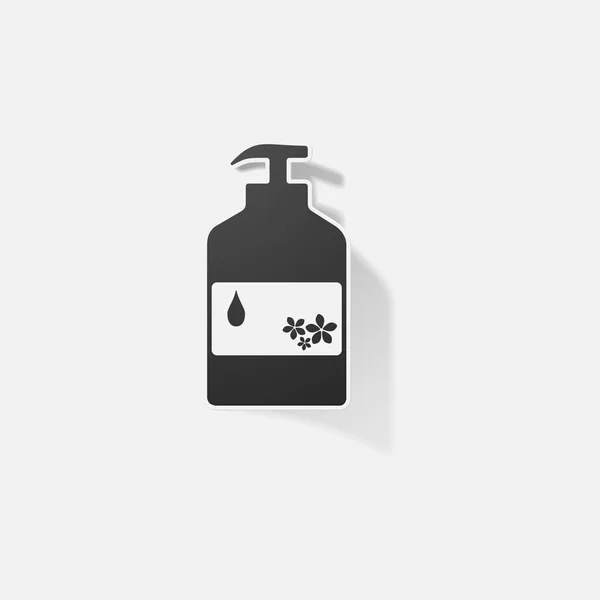 Liquid soap paper sticker ⬇ Vector Image by © Palau83 | Vector Stock ...