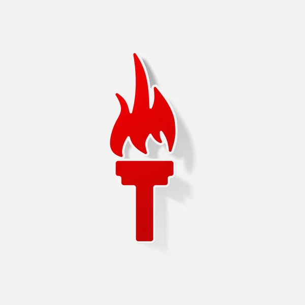 Sticker paper products realistic element design illustration Olympic ...