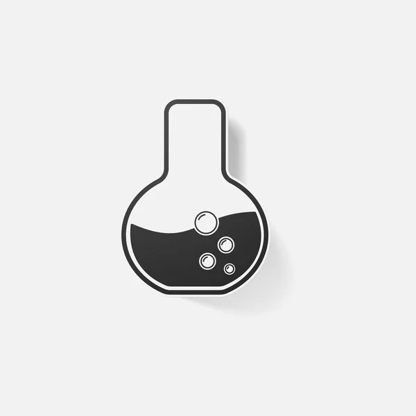 Conical flask sign sticker Vector Art Stock Images | Depositphotos