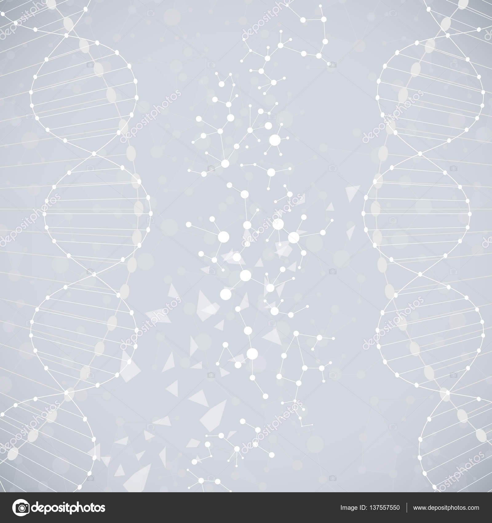 Abstract DNA background. Vector illustration. Beautiful structure of ...