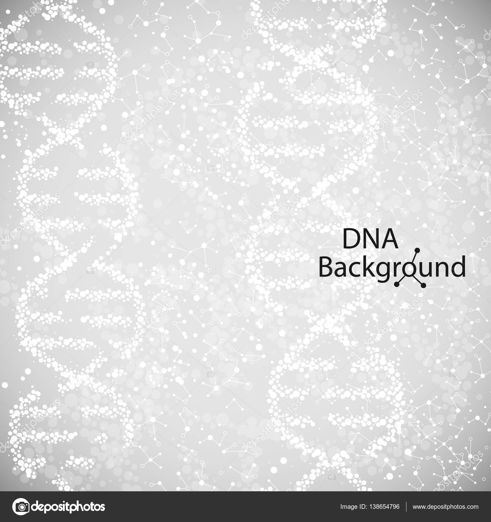 Abstract DNA background. Vector illustration. Beautiful structure of ...