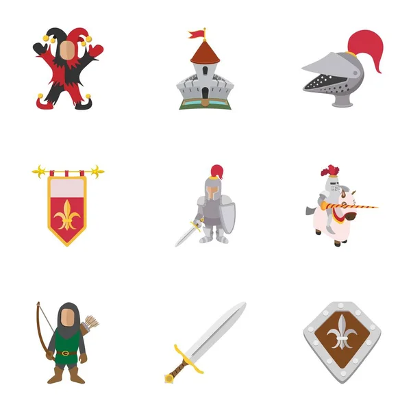Medieval cartoon icons set Stock Vector Image by ©juliarstudio #91933830