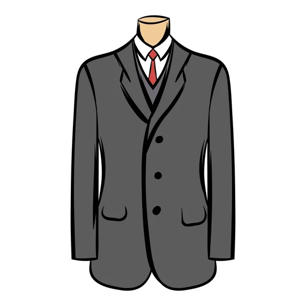 Icono de dibujos animados traje formal hombres — Vector de stock ...