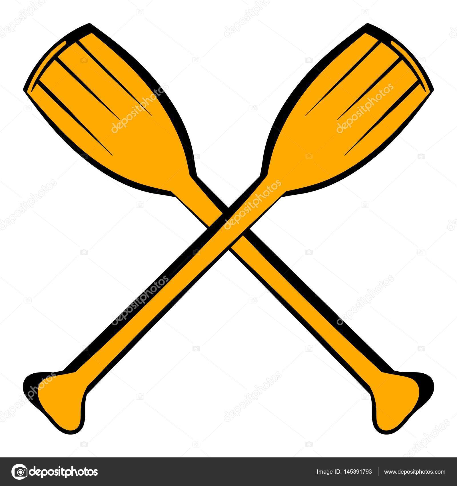 Animado: remo | Icono de la paleta, dibujos animados icono — Vector de ...