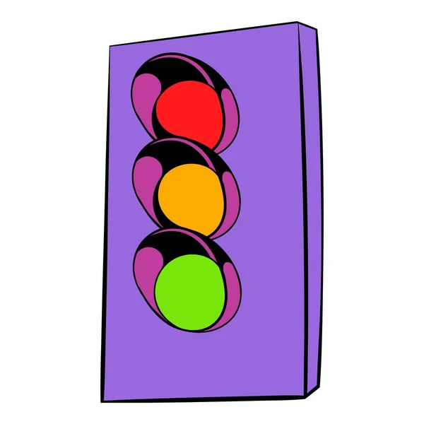 Semafor pro vlaky ikonu, kreslený styl — Stock Vektor © ylivdesign ...