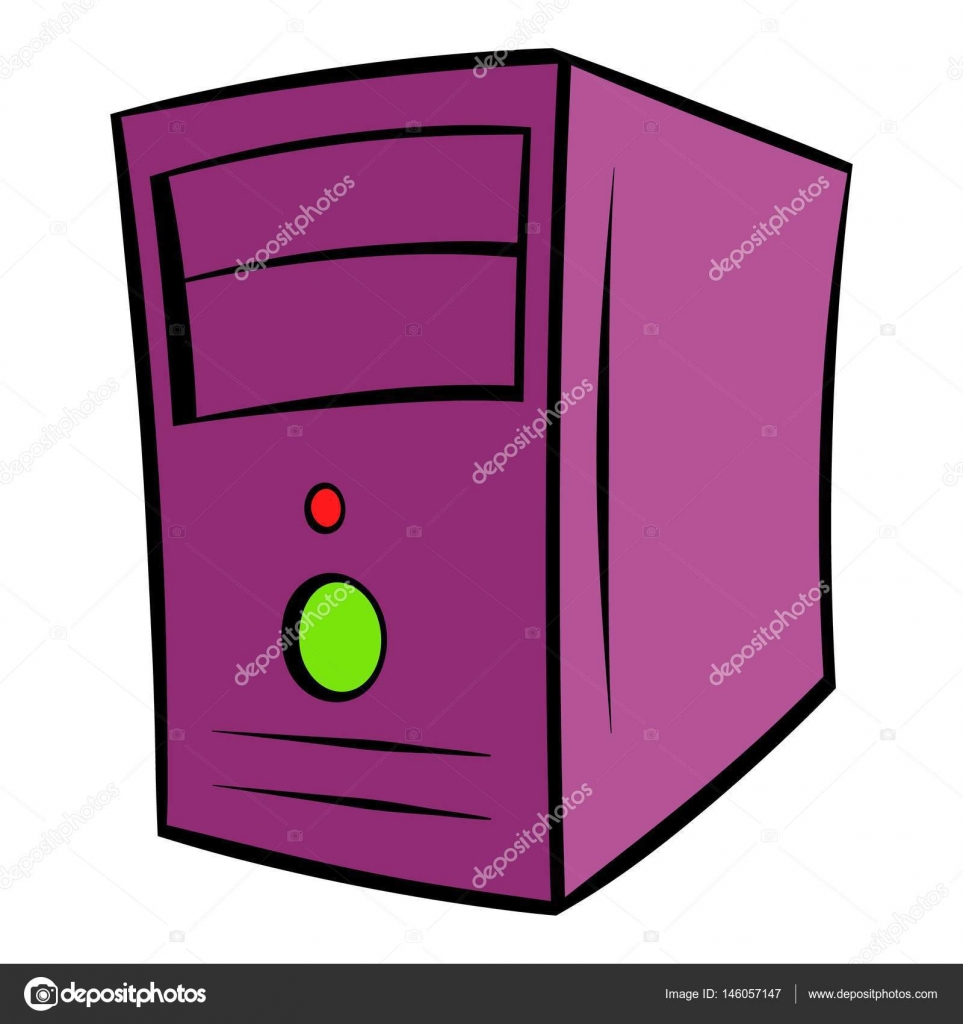Computer system unit icon cartoon — Stock Vector © juliarstudio #146057147