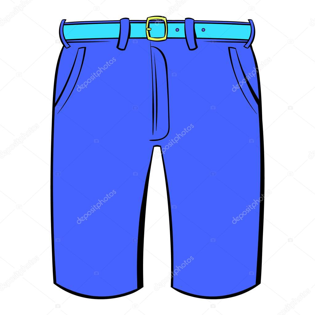 Dibujos de animados icono shorts de hombres — Vector de stock ...