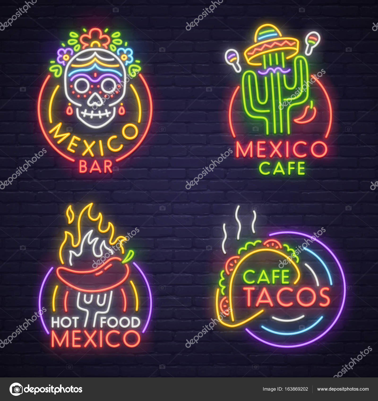 Mexican Symbols Stock Vector Illustration Of Illustration