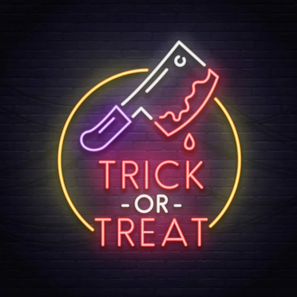 Cute vampires neon sign. Night paty neon. Happy Halloween. Neon sign ...