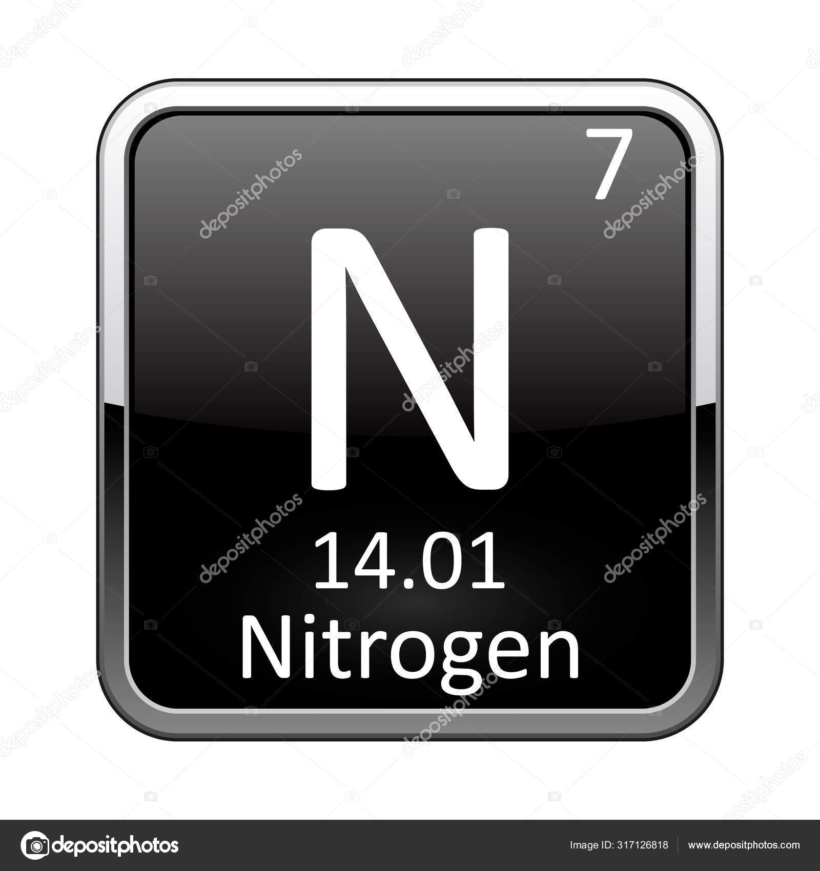 Nitrogen Periodic Symbol
