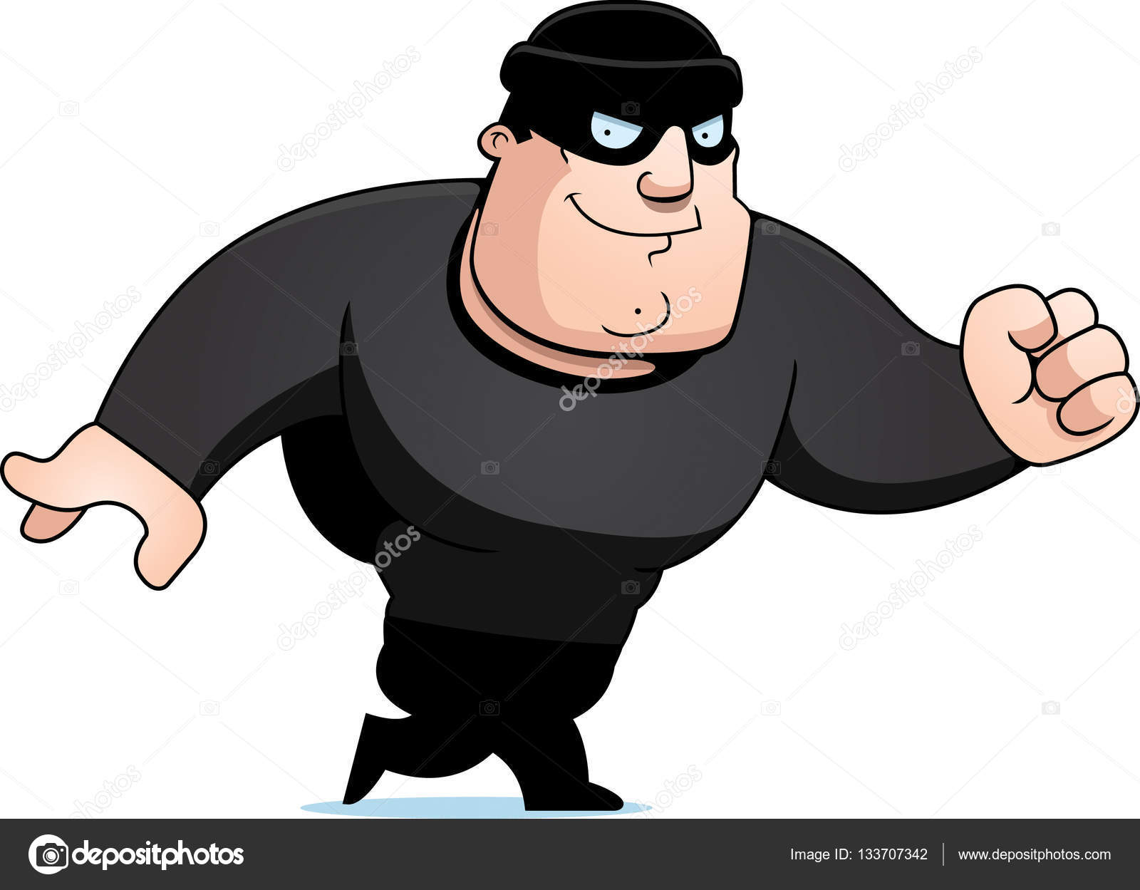 Cartoon Burglar Walking Stock Vector Image by ©cthoman #133707342