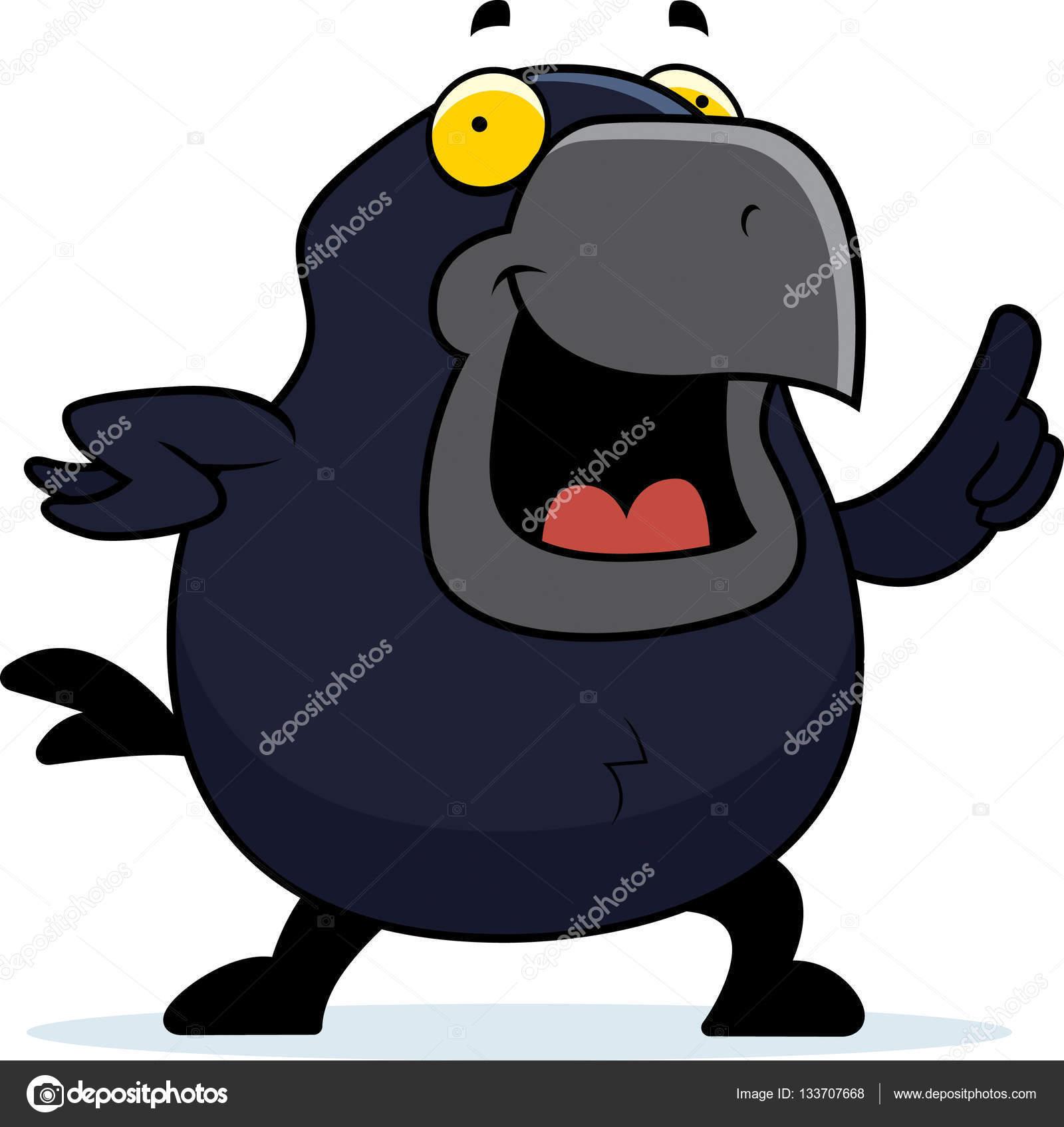 Idea de cuervo de dibujos animados Vector de stock #133707668 de ©cthoman
