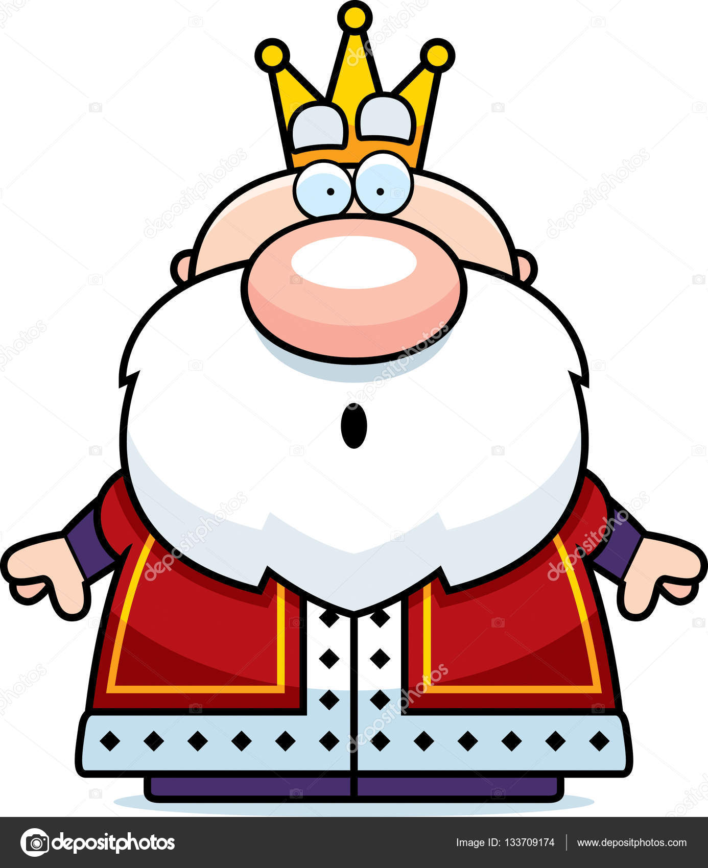 Cartoon Surprised King Stock Vector Image by ©cthoman #133709174