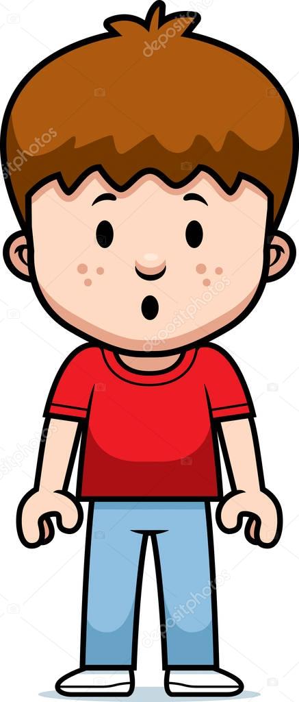 Cartoon Boy Surprised — Stock Vector © cthoman #133707420
