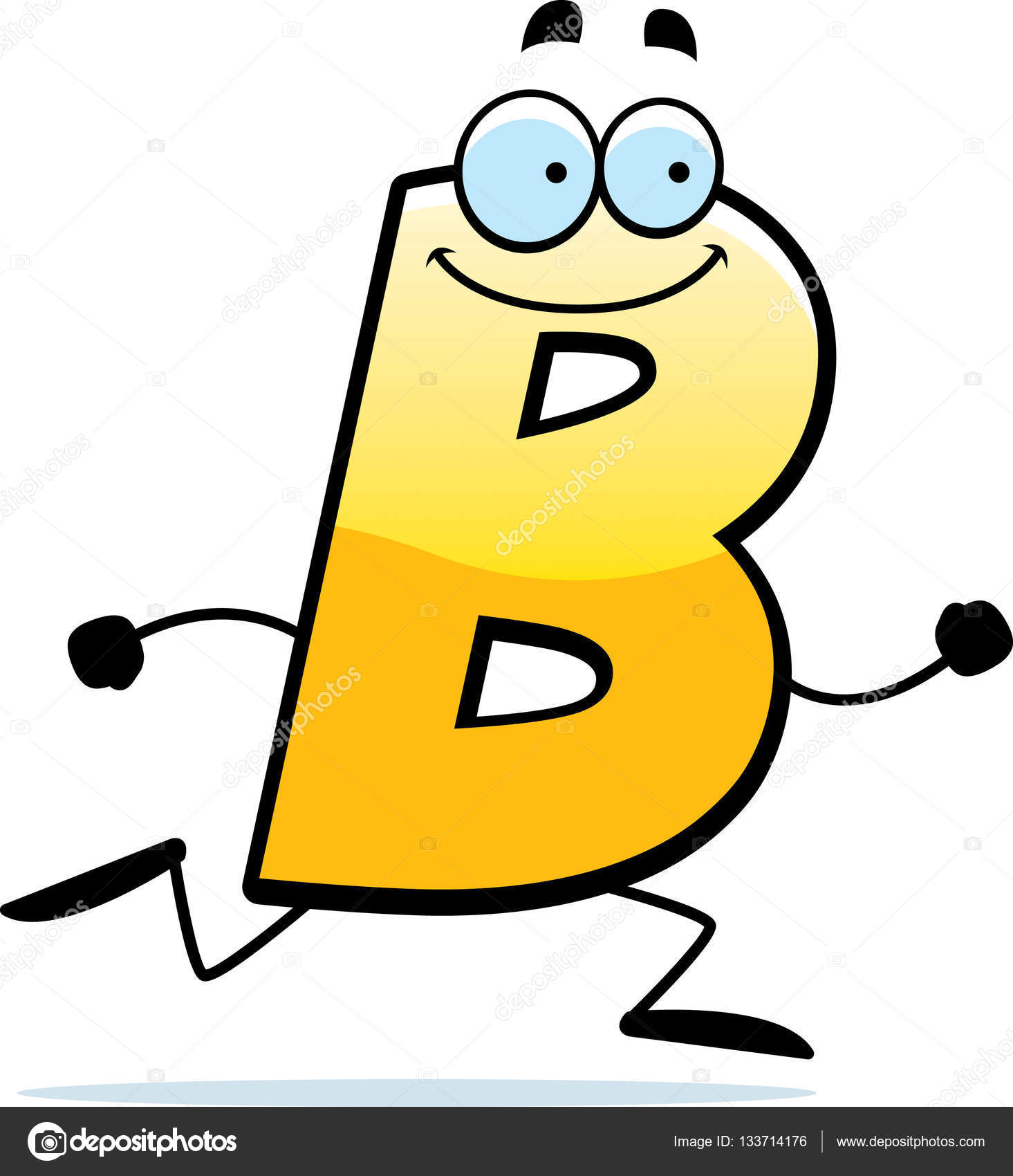 Dibujos animados B Correr Vector de stock #133714176 de ©cthoman