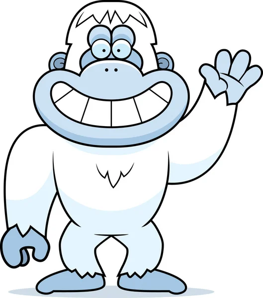 Happy Abominable Snowman Cartoon