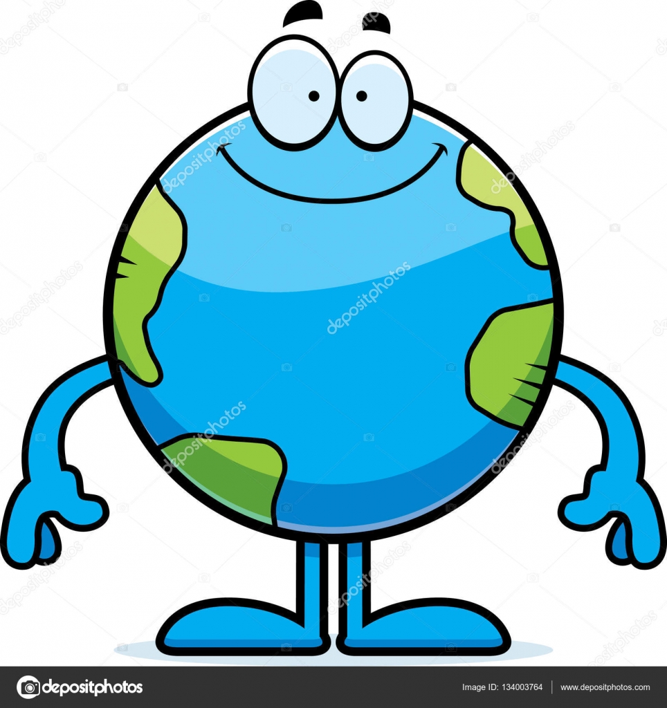 Animated Earth Smiling