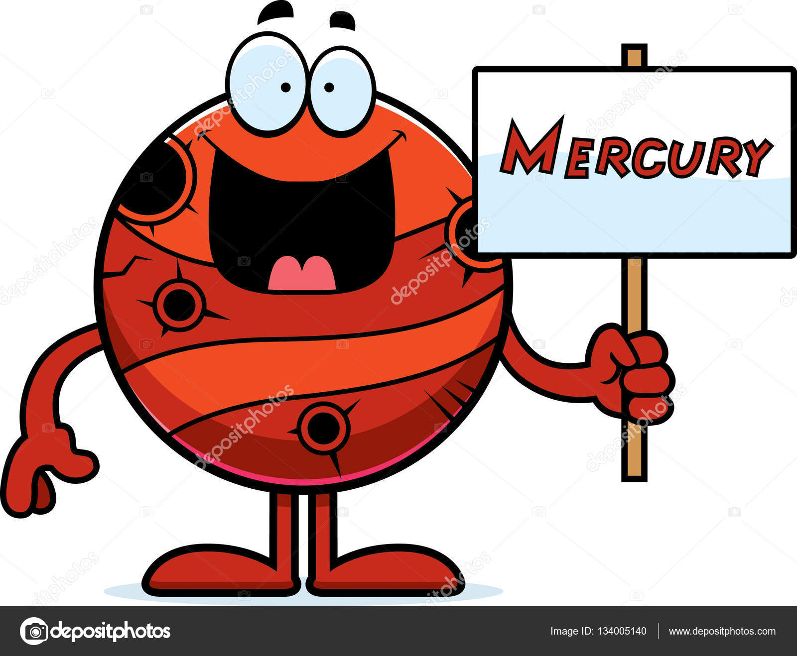 Cartoon Mercury Sign Stock Vector Image by ©cthoman #134005140
