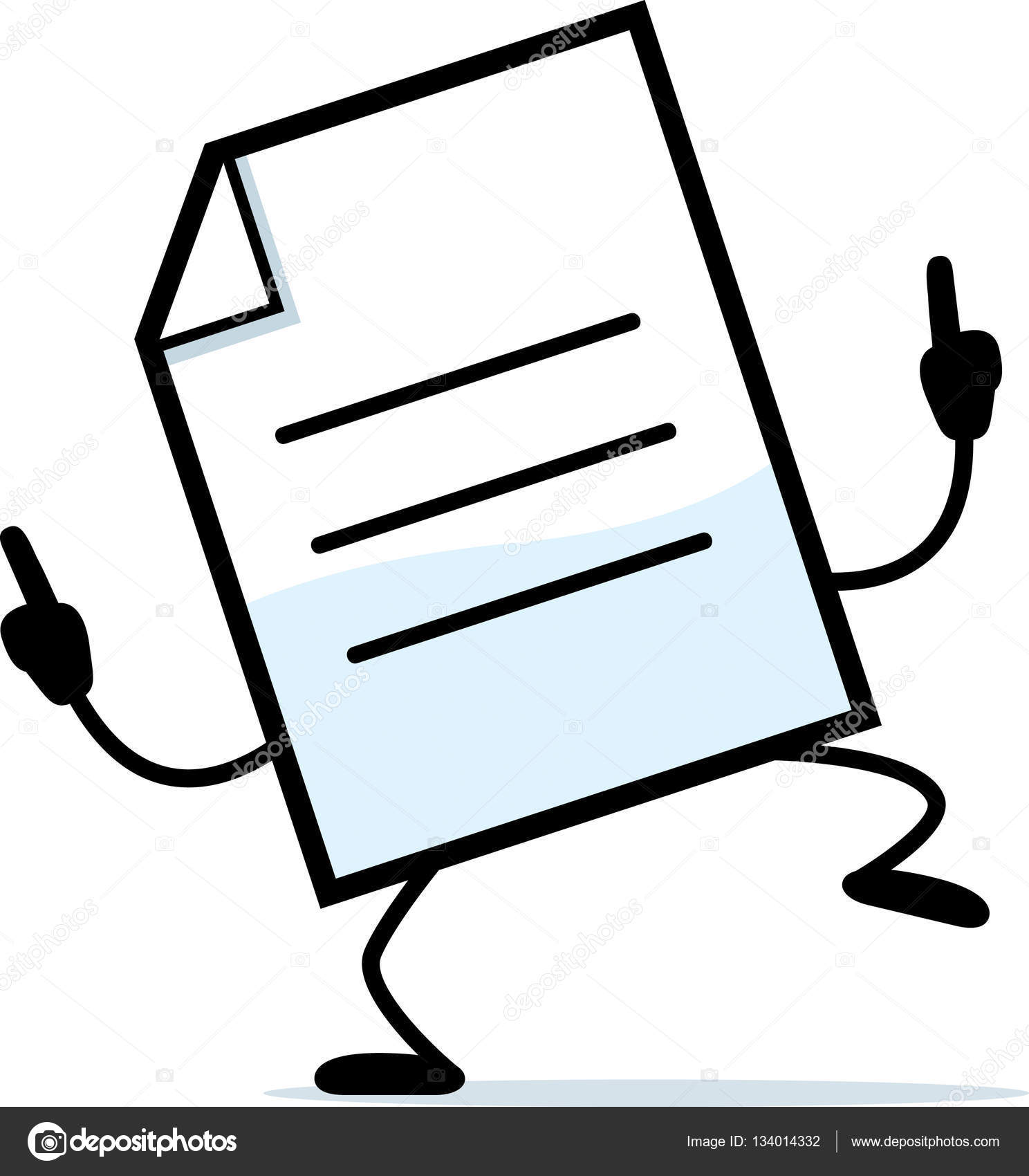 Cartoon Dancing Document Stock Vector Image by ©cthoman #134014332
