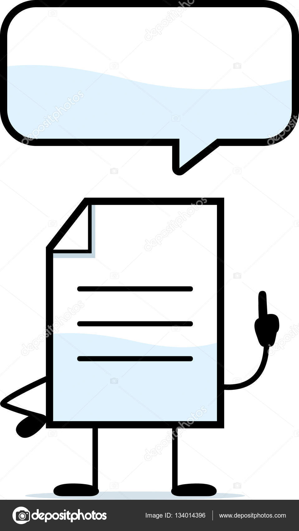 Documento que habla de dibujos animados Vector de stock por ©cthoman ...