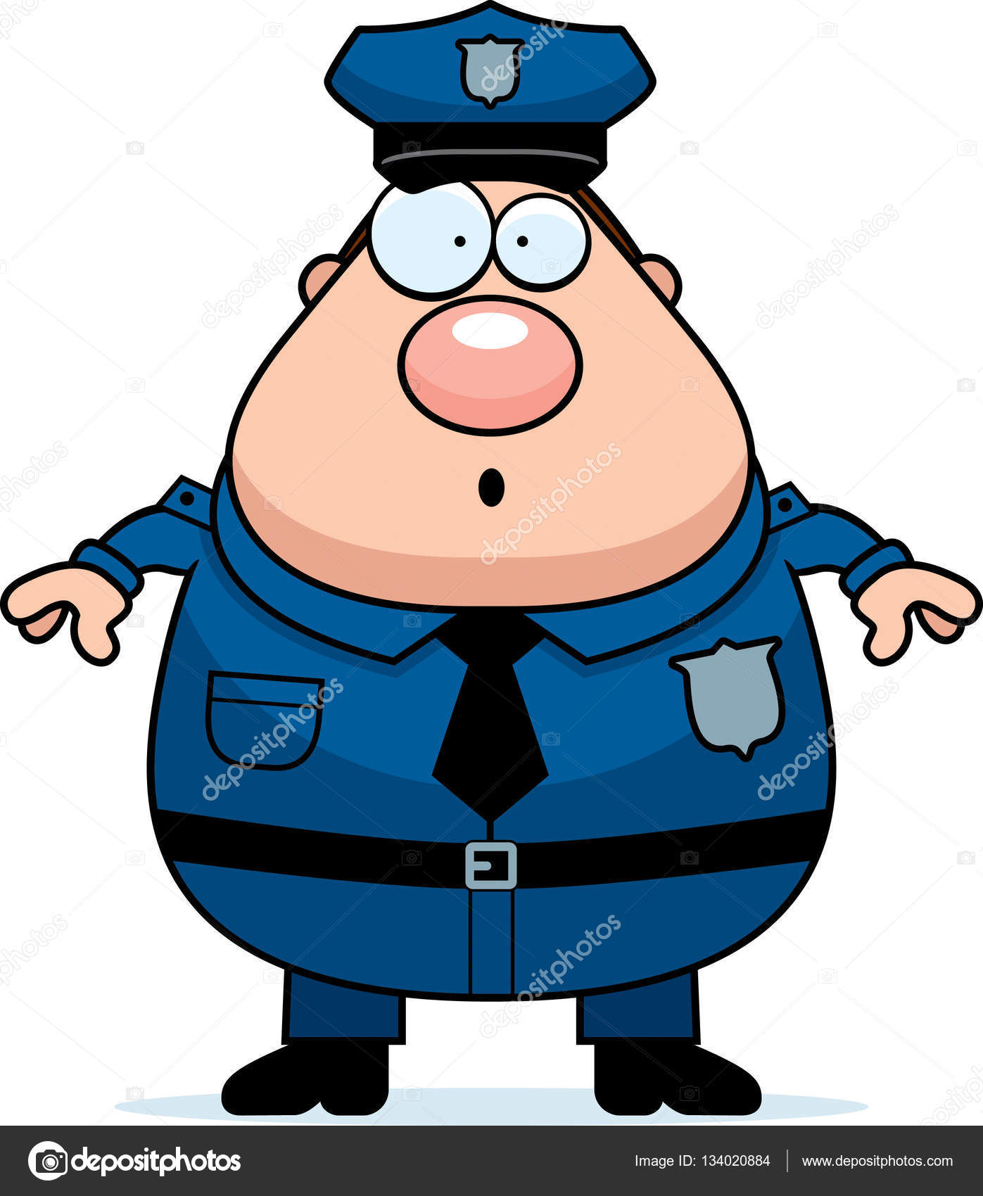 Politie Hoed Cartoon Politie Cartoon Vectorafbeeldingen