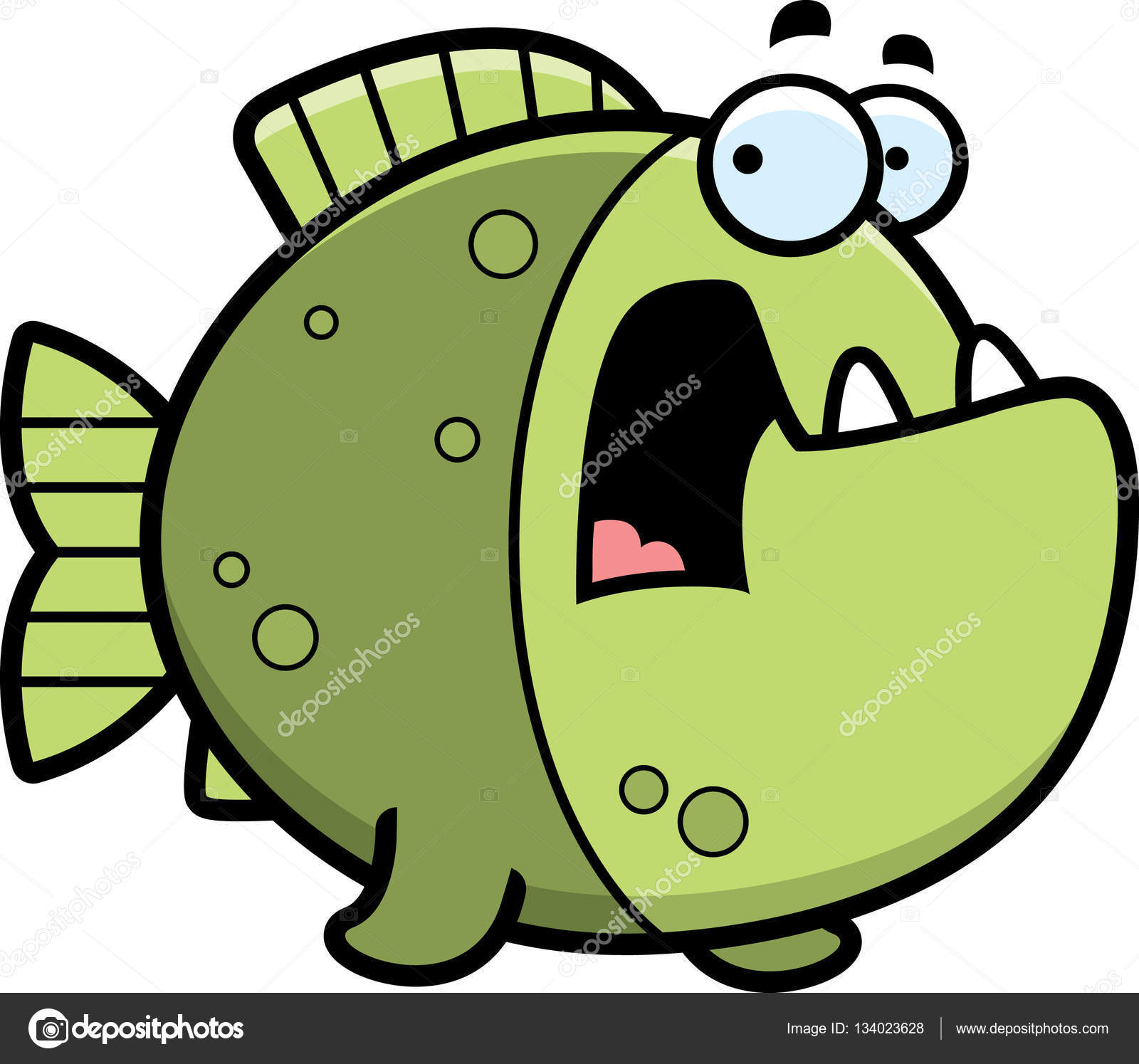 Scared Animated Fish