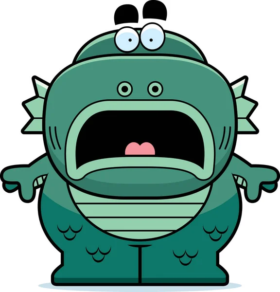 Cartoon Illustration Lizard Looking Mad Stock Vector by ©cthoman 209485024