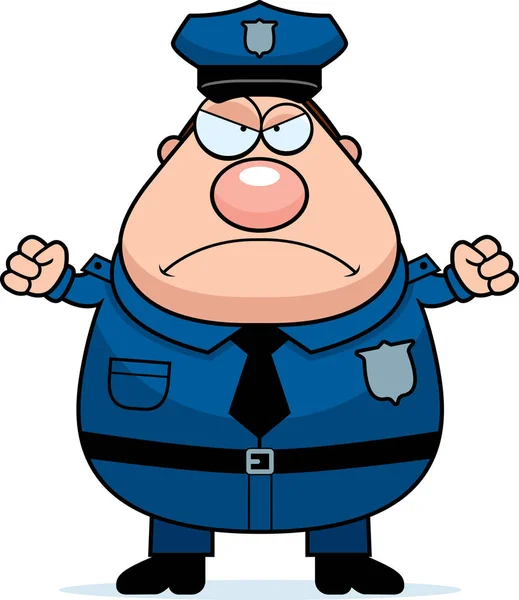 Angry police cartoon Vector Art Stock Images | Depositphotos